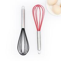 China Multifunctional Silicone Egg Whisk Stirring Tools for Home Kitchen 8/10/12 inch Beater for sale