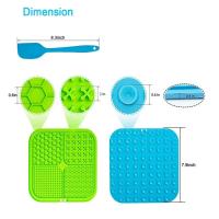 China Silicone Pet Lick Mat With Suction Cups Perfect for Slow Feeder Dog Bowls and Bathing for sale