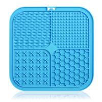 China Silicone Pet Lick Mat With Suction Cups Perfect for Slow Feeder Dog Bowls and Bathing for sale