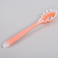 China Non-stick Portable Silicone Pasta Spoon for Cooking Eco-friendly Kitchen Utensil for sale