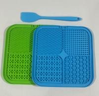 China Silicone Pet Lick Mat With Suction Cups Perfect for Slow Feeder Dog Bowls and Bathing for sale