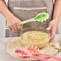 China Non-stick Portable Silicone Pasta Spoon for Cooking Eco-friendly Kitchen Utensil for sale