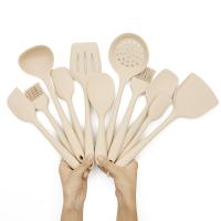 China 11-Piece Silicone Kitchen Utensil Set with Round Holder Multi-Functional Cooking Tools for sale