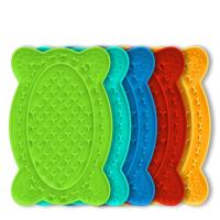 China Food Grade Silicone Distracting Pet Cat Paw Slow Feeder Pad For Dogs With Suction Cups for sale