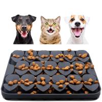 China Food Grade Silicone Slow Feeder Mat Solid Pattern for Dogs and Cats Sniffing Lick Pad for sale