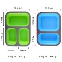 China Leakproof Food Storage Container 2 Compartment Stackable Bento for Eco Friendly Kids for sale