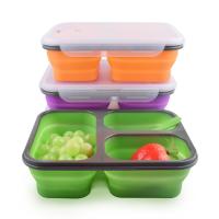 China Leakproof Food Storage Container 2 Compartment Stackable Bento for Eco Friendly Kids for sale