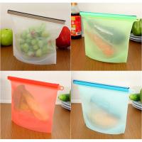 China Three-dimensional Type Food Grade Silicone Seal Reusable Storage Bag Custom Safe Pack for sale