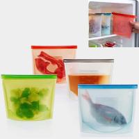China Three-dimensional Type Food Grade Silicone Seal Reusable Storage Bag Custom Safe Pack for sale