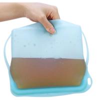 China Food Grade Silicone Cooking Pouch Bag for Waterproof and Reusable Storage 1mm Thickness for sale