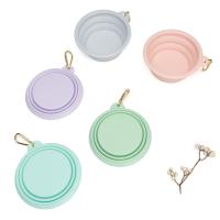 China UDYE Portable Pet Water Feeding Bowl Foldable Collapsible Silicone Dog Bowl for Travel for sale