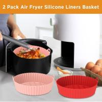 China 1.96cm*17cm*6.5cm Silicone Air Fryer Liner for Sustainable and Reusable Cooking Needs for sale