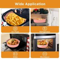 China 1.96cm*17cm*6.5cm Silicone Air Fryer Liner for Sustainable and Reusable Cooking Needs for sale