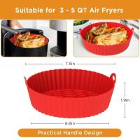 China 1.96cm*17cm*6.5cm Silicone Air Fryer Liner for Sustainable and Reusable Cooking Needs for sale