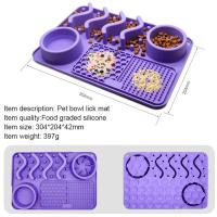 China BPA-Free Silicone Pet Food Bowl Mat for Dogs Puppies Temperature Resistance -40 to 250 for sale