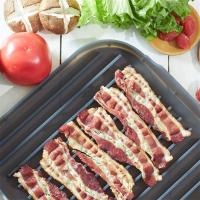 China Sustainable Silicone Bacon Baking Pan for Microwave and Oven Cooking Grey or Custom for sale