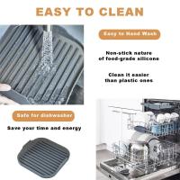 China Sustainable Silicone Bacon Baking Pan for Microwave and Oven Cooking Grey or Custom for sale