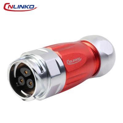 China Cnlinko DH 16 Series Locking Screw Type 3 Pin Waterproof Cable Power Plug Connector for sale