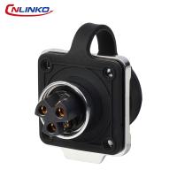 China Cnlinko DH 16 Series Locking Screw Type 3 Pin Waterproof Cable Power Plug Connector for sale
