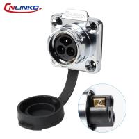 China Cnlinko DH 16 Series Locking Screw Type 3 Pin Waterproof Cable Power Plug Connector for sale