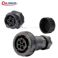 China Cnlinko DL28 Series 2 3 4 5 Pin Waterproof Wire Connector Circular Aviation Plug Power Led Connector for sale