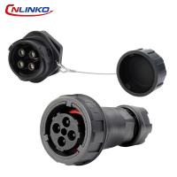China Cnlinko DL28 Series 2 3 4 5 Pin Waterproof Wire Connector Circular Aviation Plug Power Led Connector for sale