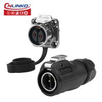 China Cnlinko LP 20 2 Pin Plastic and Metal Aviation Connectors Wiring Screw Ip68 Waterproof Cable Connector for sale