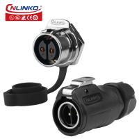 China Cnlinko LP 20 2 Pin Plastic and Metal Aviation Connectors Wiring Screw Ip68 Waterproof Cable Connector for sale