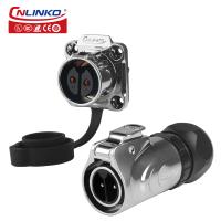 China Cnlinko Connector Manufacturer LP20 2 Pin IP68 Screw Type Waterproof Wire Connector for sale