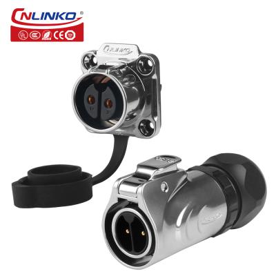 China Cnlinko Connector Manufacturer LP20 2 Pin IP68 Screw Type Waterproof Wire Connector for sale