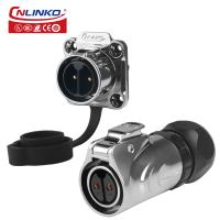 China Cnlinko Connector Manufacturer LP20 2 Pin IP68 Screw Type Waterproof Wire Connector for sale