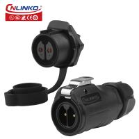 China Cnlinko LP20 Series 2 Pole Locking Screw Type LP-20-2 Pin Wiring Screw Plastic Circular Waterproof Aviation Plug Connector for sale