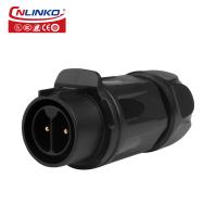 China Cnlinko LP20 Series 2 Pole Locking Screw Type LP-20-2 Pin Wiring Screw Plastic Circular Waterproof Aviation Plug Connector for sale