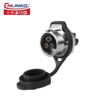 China Cnlinko LP-16-3 Pin Ip68 Connector  Industrial Plastic and Metal Wiring Screw Waterproof Aviation Plug Connector 3 Pin Plug for sale