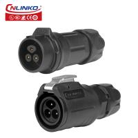 China Cnlinko LP16 3 Pin Ip68 Connector Plastic Wiring Screw Circular Waterproof Aviation Plug Connector 3 Pin Electric Wire Connector for sale