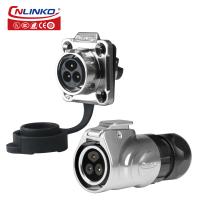 China Cnlinko LP-16-3 Pin Metal Wiring Screw Circular Waterproof Aviation Plug Connector for sale