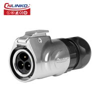 China Cnlinko LP-16-3 Pin Metal Wiring Screw Circular Waterproof Aviation Plug Connector for sale