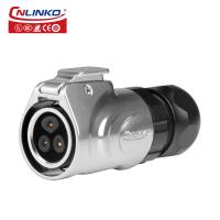 China Cnlinko LP-16-3 Pin Metal Wiring Screw Circular Waterproof Aviation Plug Connector for sale