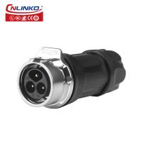 China Cnlinko LP-16-3 Pin Metal Wiring Screw Circular Waterproof Aviation Plug Connector for sale