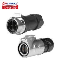 China Cnlinko Connector Manufacturer LP-16-2 Pin Metal Wiring Screw Waterproof Aviation Plug Waterproof Connector Ip68 for sale