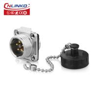 China 5 Pin Connector Male Female Panel Mount, CNLINKO YW-20 5 Pin Industrial Power Plug to Socket Metal Connector for sale