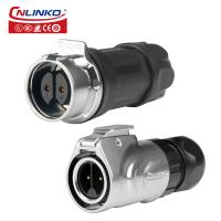 China Cnlinko Connector Manufacturer LP-16-2 Pin Metal Wiring Screw Waterproof Aviation Plug Waterproof Connector Ip68 for sale