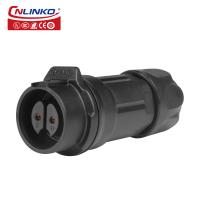 China Cnlinko Lp16 Power Function 2 Pin Plastic Wiring Screw Aviation Plug Connector Pole Locking Screw Type IP68 Waterproof Connector for sale
