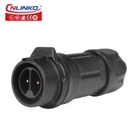 China Cnlinko Lp16 Power Function 2 Pin Plastic Wiring Screw Aviation Plug Connector Pole Locking Screw Type IP68 Waterproof Connector for sale
