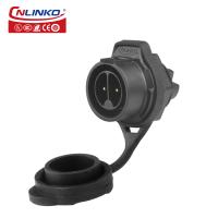 China Cnlinko LP-16 2 Pin Plastic Wiring Screw Circular Waterproof Aviation Plug Connector Pole Locking Screw Type for sale