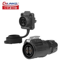 China Cnlinko LP-16 2 Pin Plastic Wiring Screw Circular Waterproof Aviation Plug Connector Pole Locking Screw Type for sale