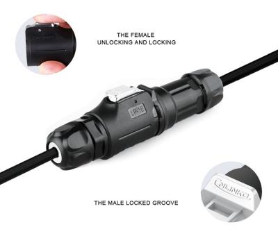 China Cnlinko LP-16-2 Pin Metal Wiring IP68 Screw Circular Waterproof Aviation Plug Connectors for sale
