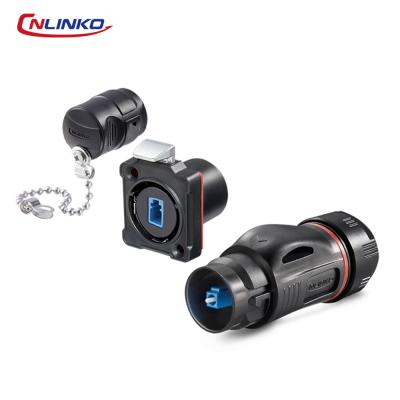 China CNLINKO BD24 Plastic Industrial Waterproof Cable Panel Mount Connector for sale
