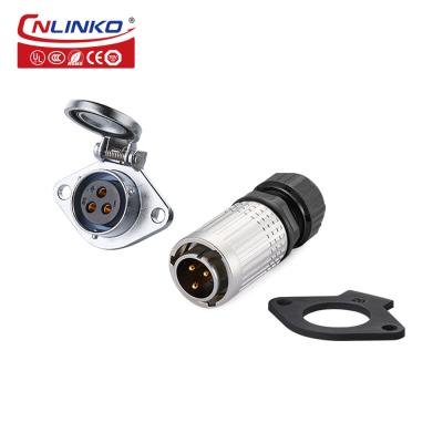 China CNLINKO Waterproof Jack Shields E Bike Battery Power 3 Pole Connector Male 3 Pin Female 5 Pin Male and Female for sale
