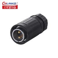 China CNLINKO IP68 Waterproof M20 2 Pin Butt Plug High Voltage 2 Pin Electrical Connector for sale